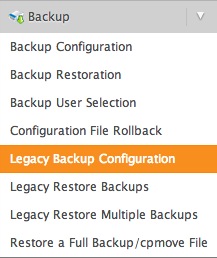 How to Enable or Disable the Backups